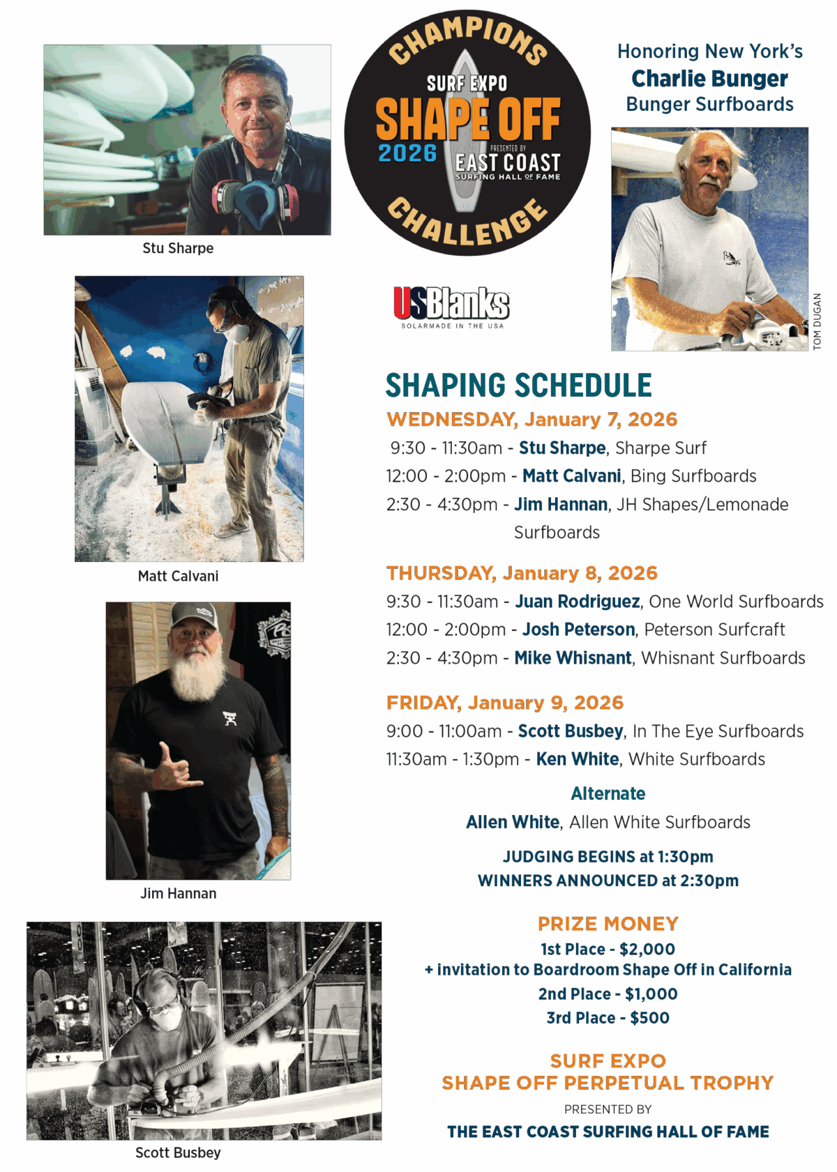 2026 Shape-Off – East Coast Surfing Hall of Fame